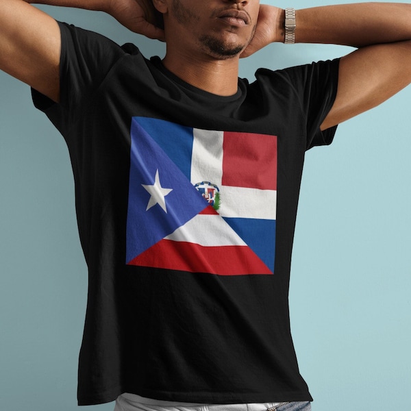 Half Dominican Half Puerto Rican Flag - Etsy