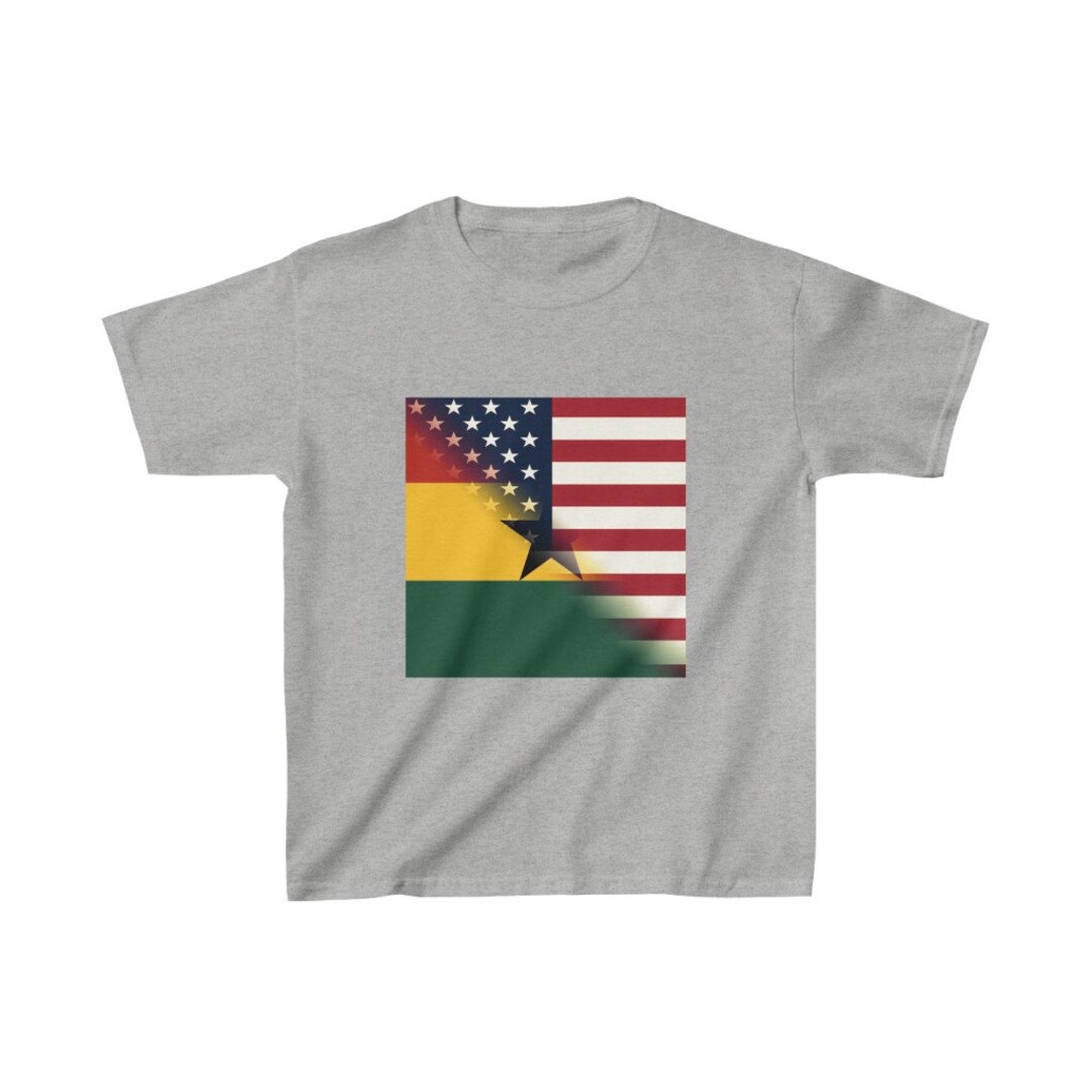 Kids Ghana America Flag | Half Ghanaian T-shirt | Unisex Tee Shirt - Etsy