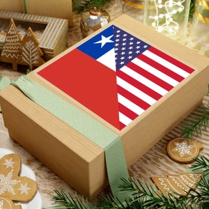 Chilean American Flag Sticker Chile USA Stickers - Etsy
