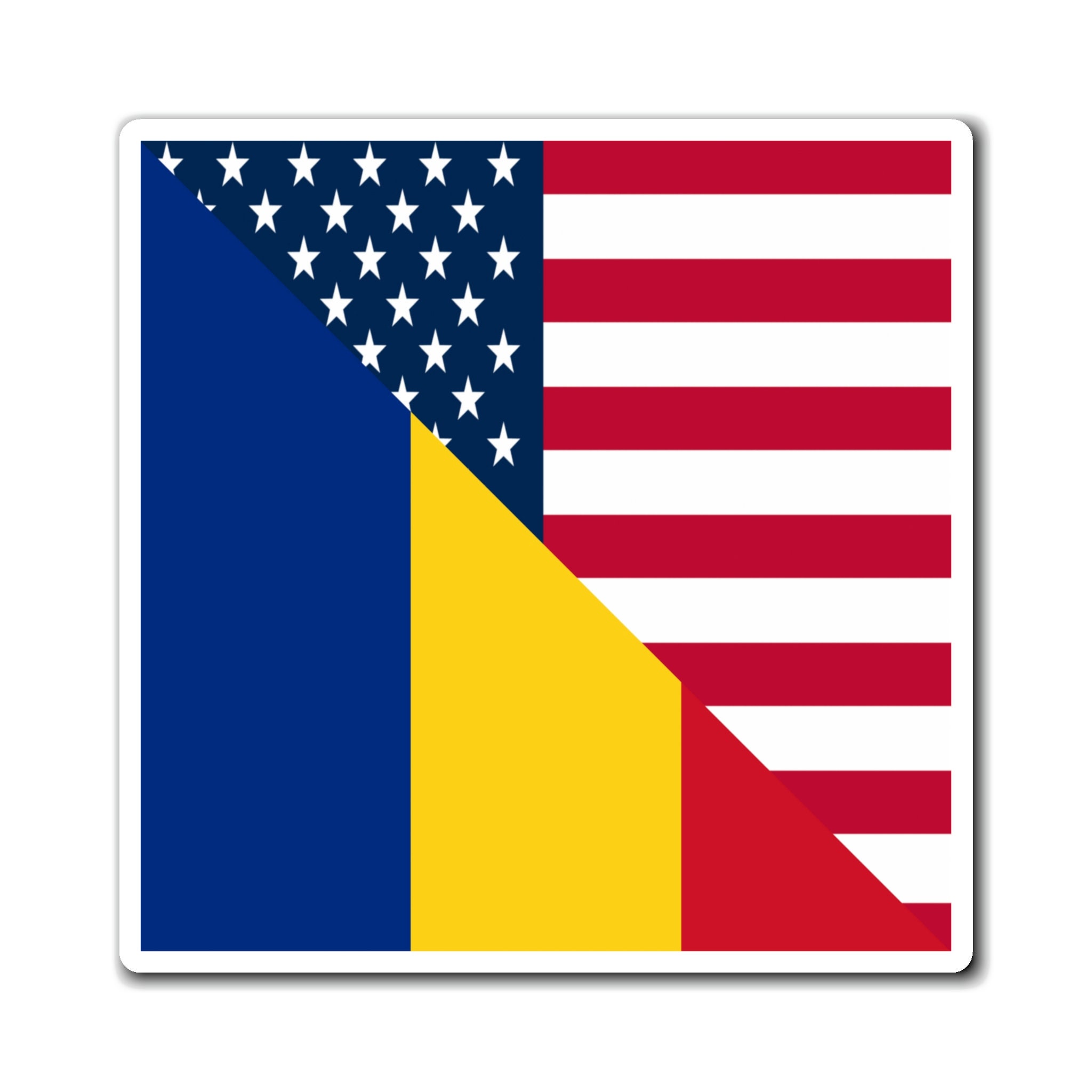 Romanian American Flag