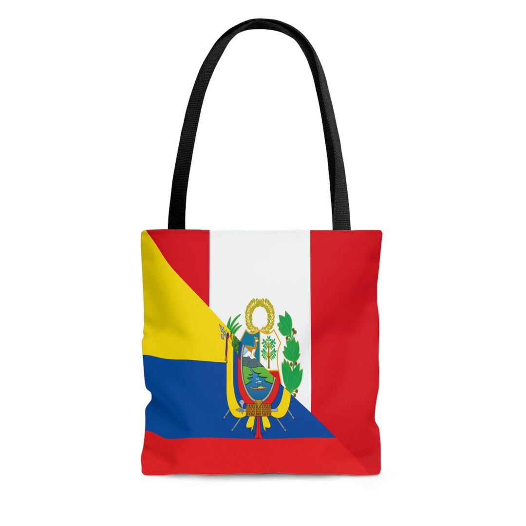 Peru Ecuador Flag Peruvian Ecuadorian Tote Bag Shoulder Bag Gift For - Etsy