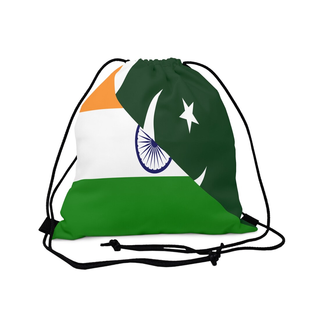 Pakistani Indian Flag Pakistan India Outdoor Drawstring Bag - Etsy
