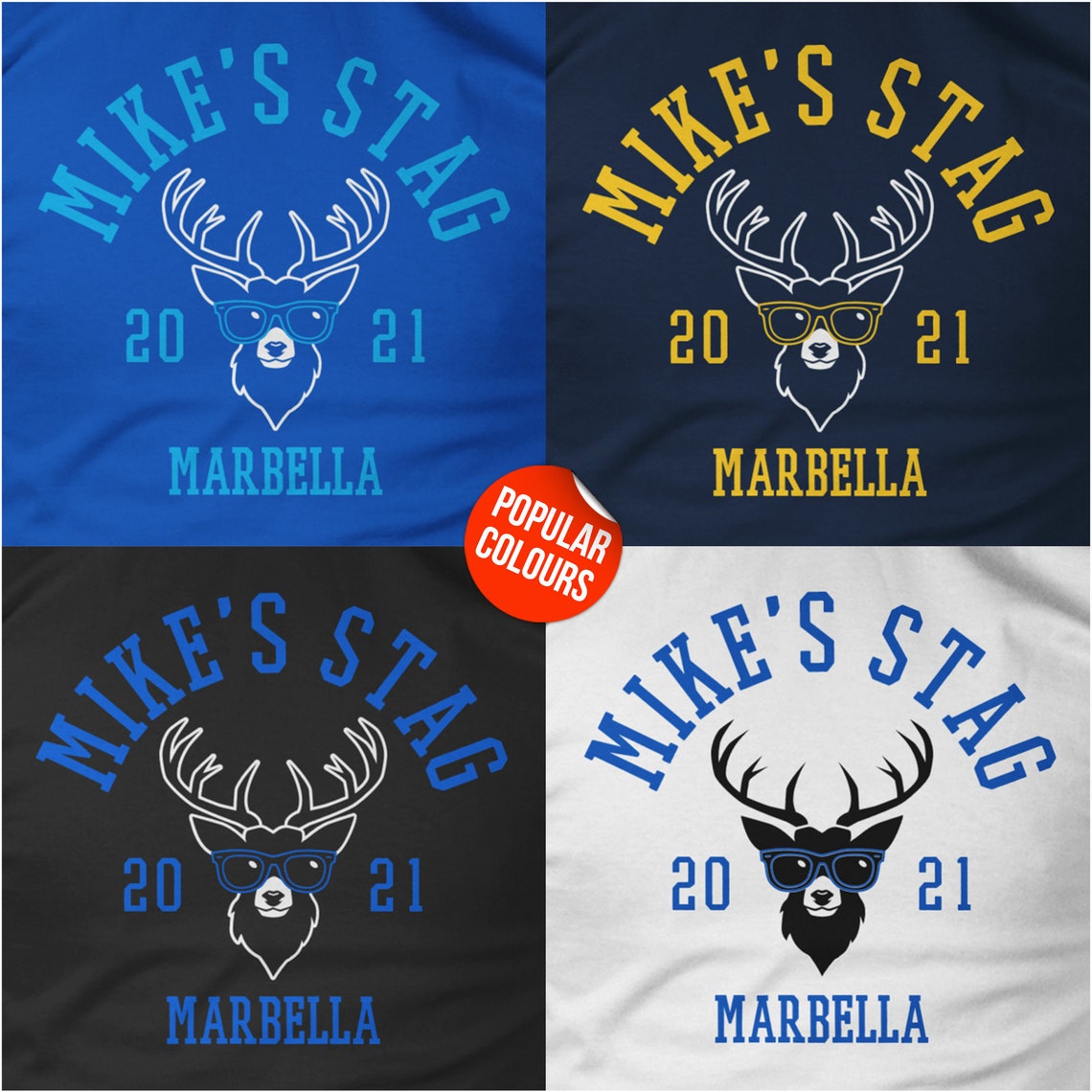 Personalised Stag Do T Shirt Custom Printed Add Back Print THE | Etsy