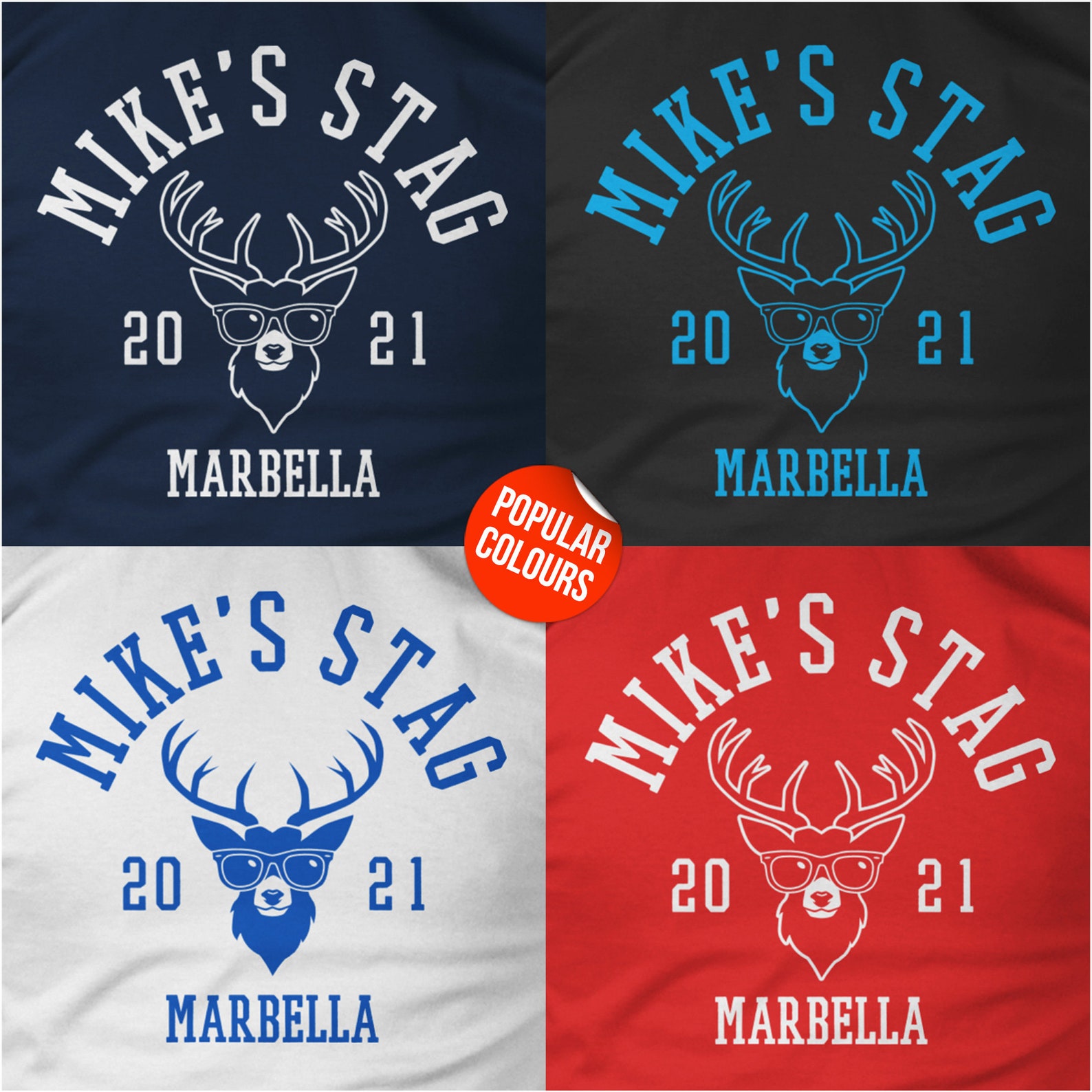 Personalised Stag Do T Shirt Custom Printed Add Back Print THE - Etsy