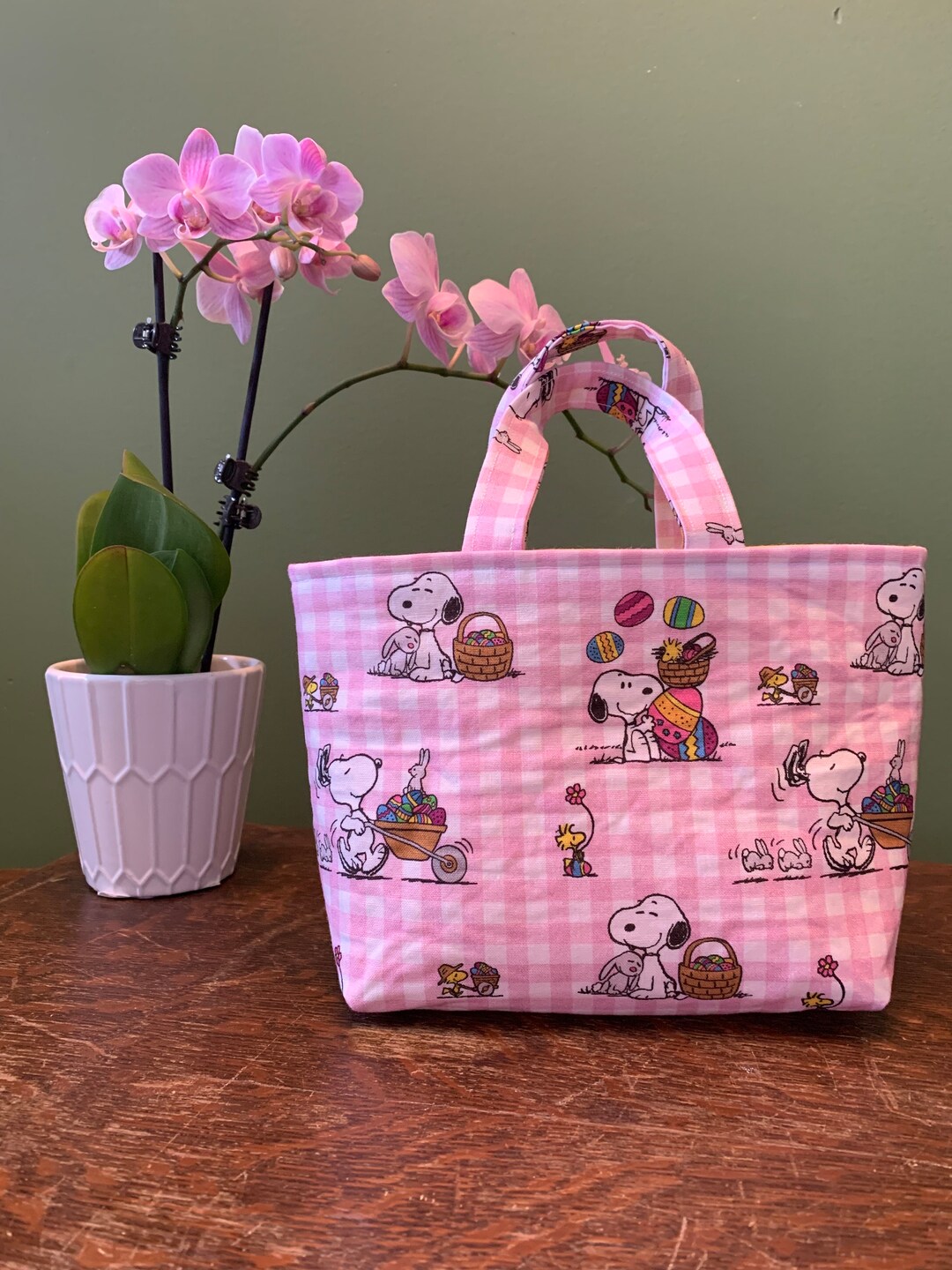 Baskets of Fun Snoopy Easter Mini Tote - Etsy