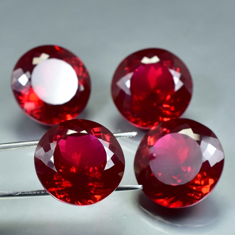 Ruby Bead 20mm - Etsy