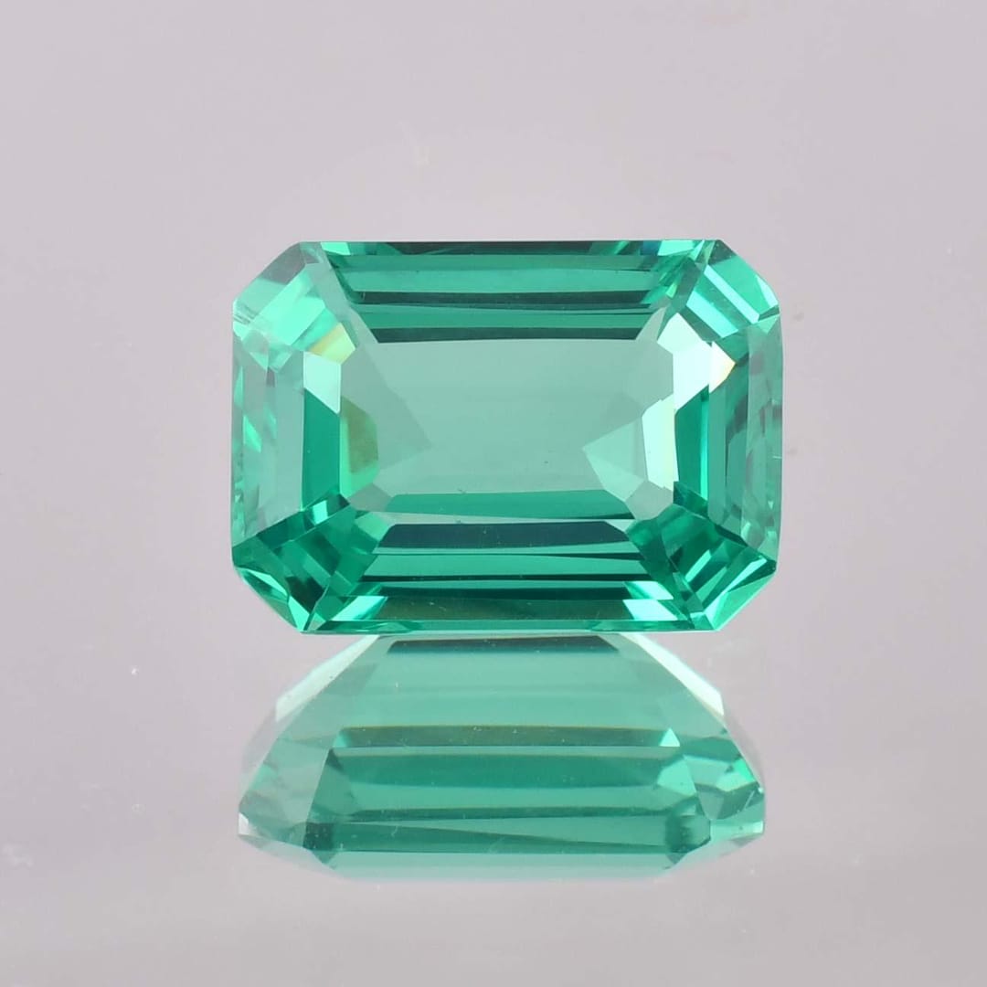 Natural Flawless Green Colombian Emerald Faceted Emerald Cut Loose ...