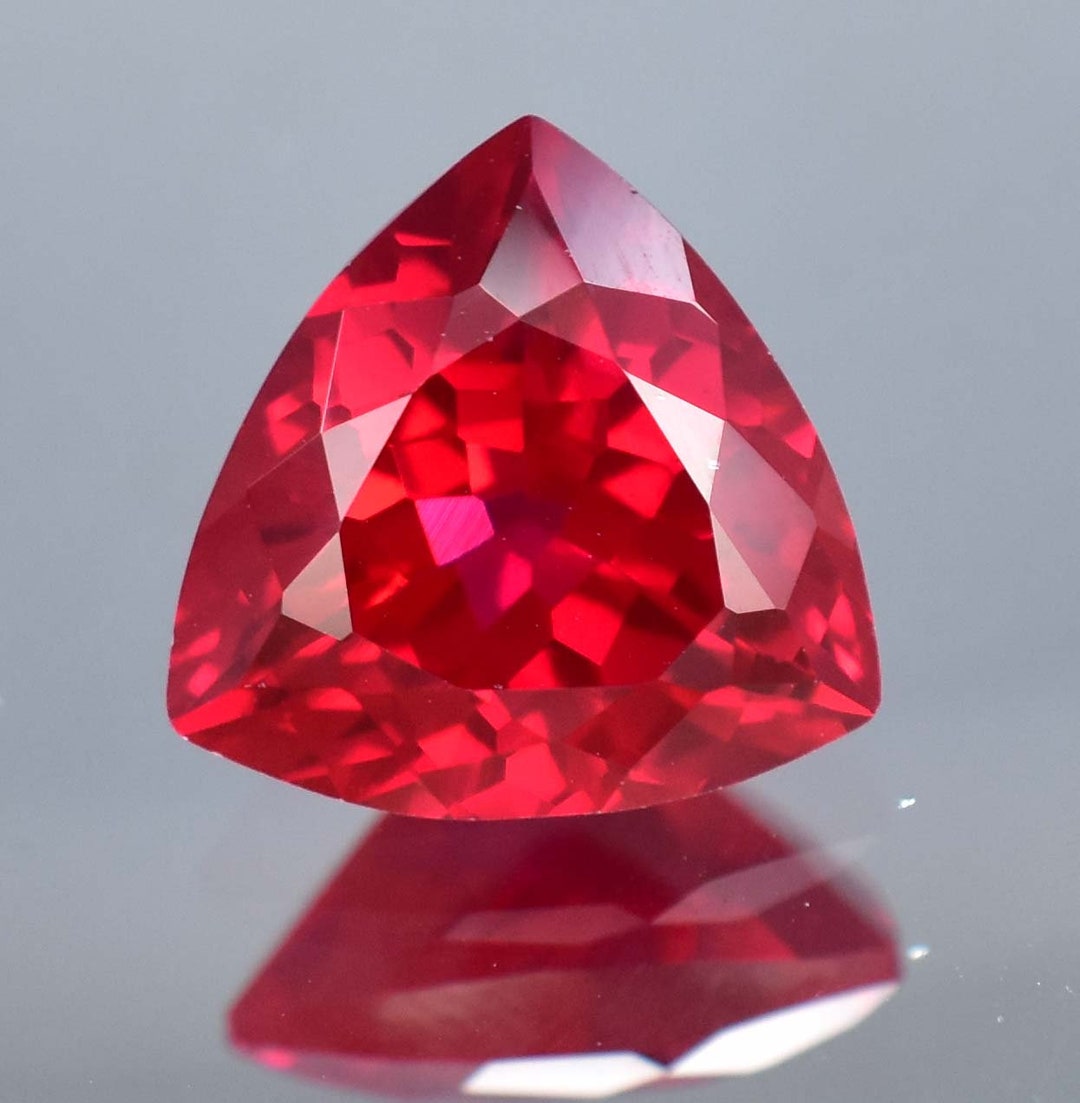 Rare Natural Flawless Mozambique Blood Red Ruby Trillion Cut Loose ...