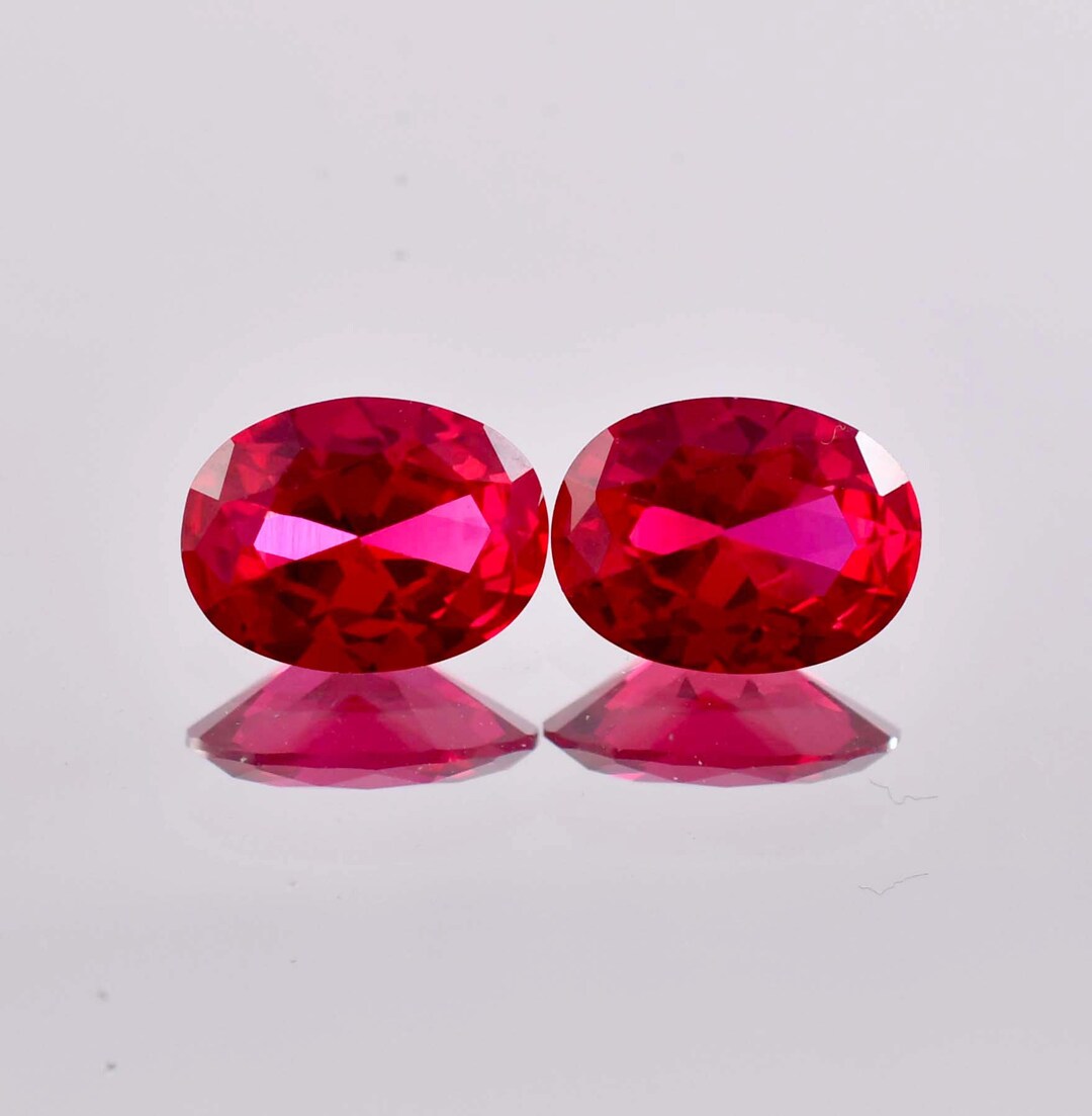 50 Pcs Natural Burmese Red Painite Oval Cut Loose Gemstone Certified ...