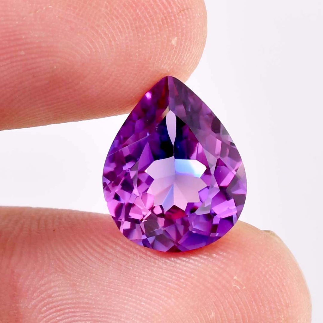 AAA Natural Purple-gray Ceylon Musgravite Pear Cut Loose Gemstone GIT ...