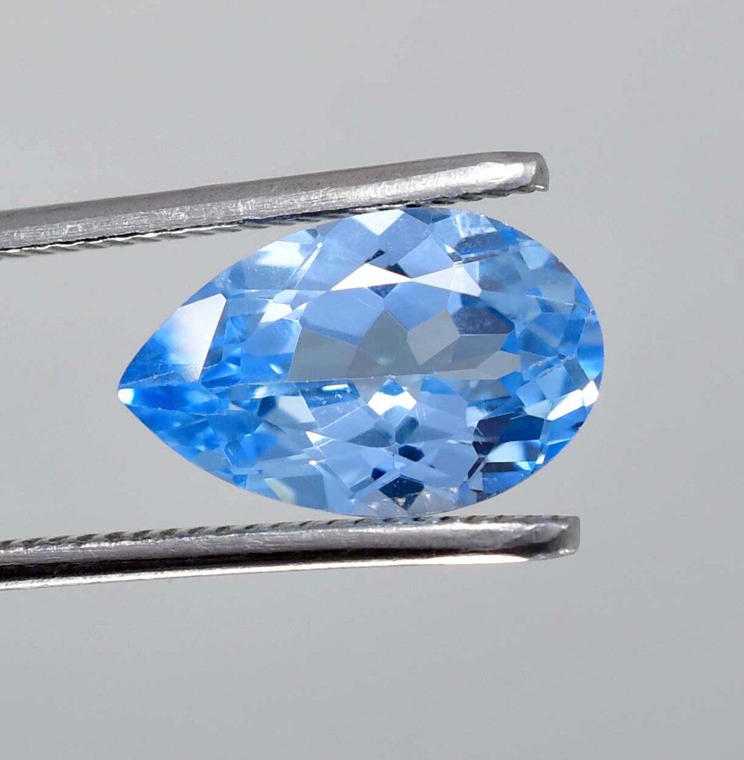 Rare Natural Flawless Namibia Jeremejevite Pear Cut Loose Gemstone GIT ...