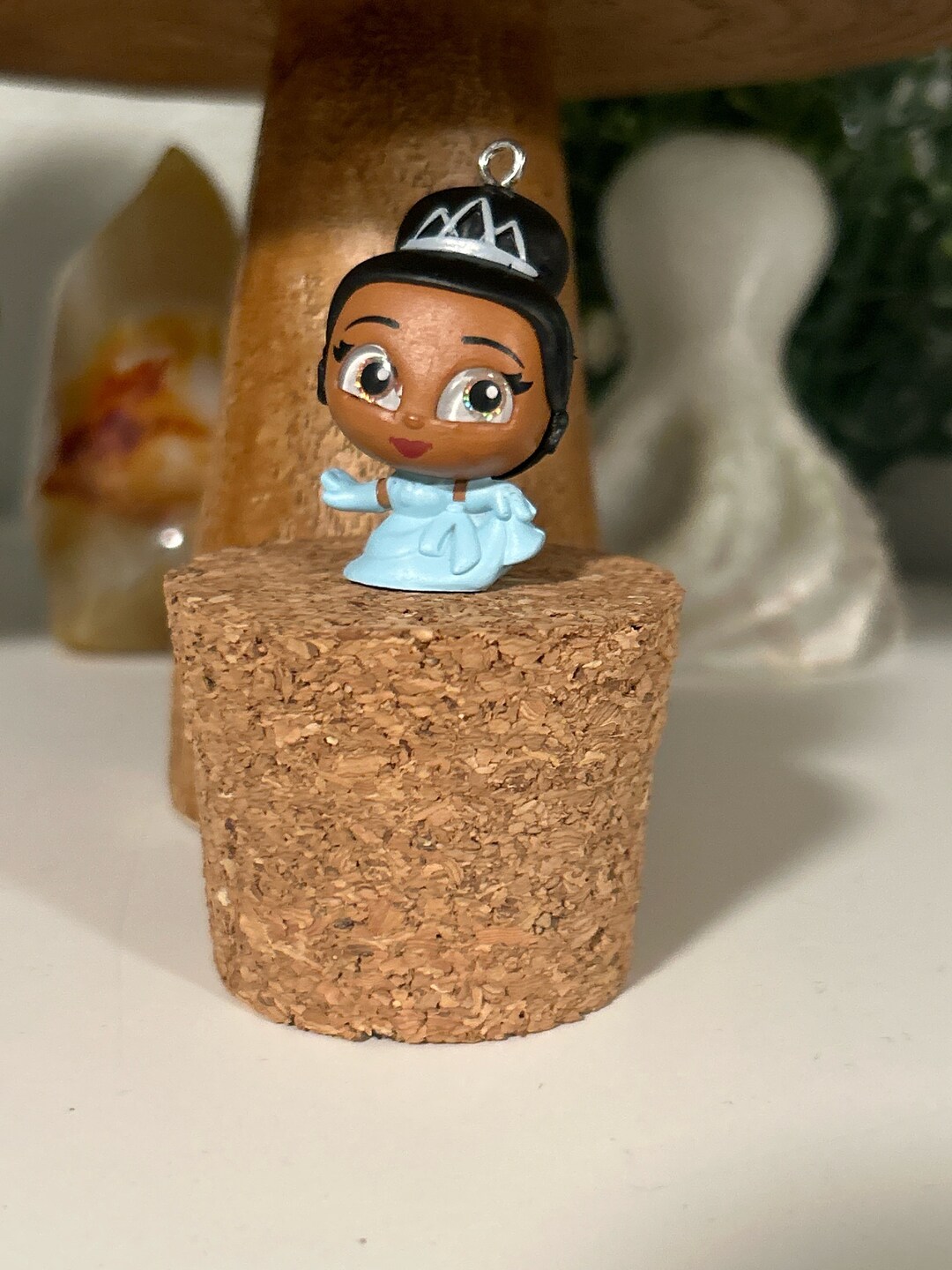Blue Gown Tiana Keychain - Etsy