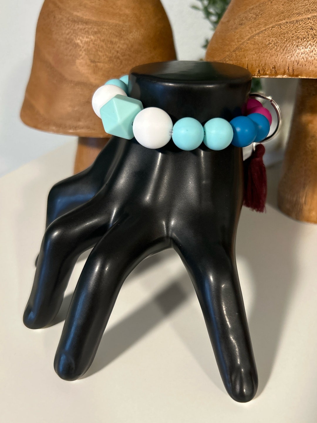 Rubber Bead Bracelet - Etsy