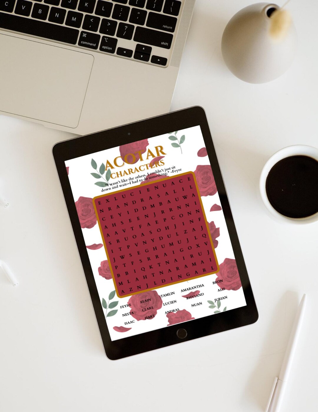 ACOTAR Word Search Bundle Printable – 5 A Court of Thorns and Roses ...