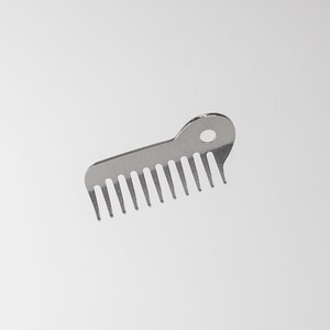 Mini Stainless Steel Comb: Pocket Beard & Mustache Grooming Keyring - Etsy