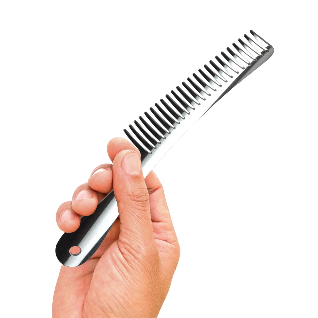 Stainless Steel Hair Comb: Ergonomic Design by Maarten Baptist - Etsy
