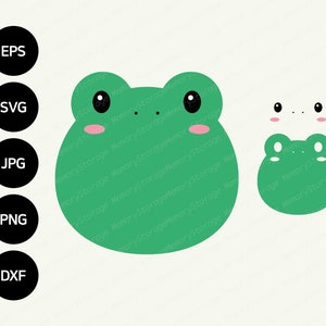 Frog SVG for Cricut Frog Face Clipart for Silhouette Cameo - Etsy