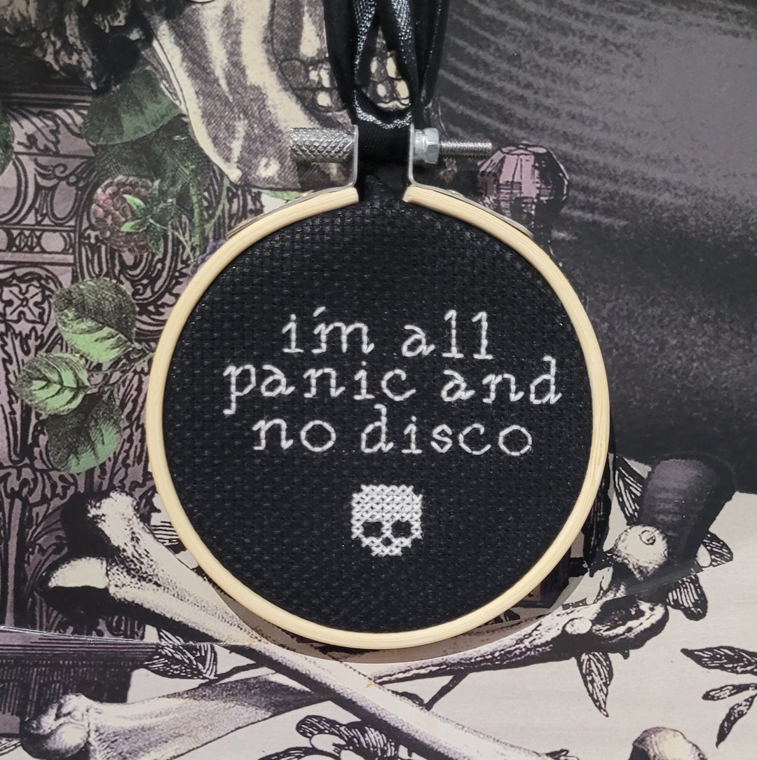 All Panic No Disco Cross Stitch Pattern - Funny Cross Stitch / Snarky ...