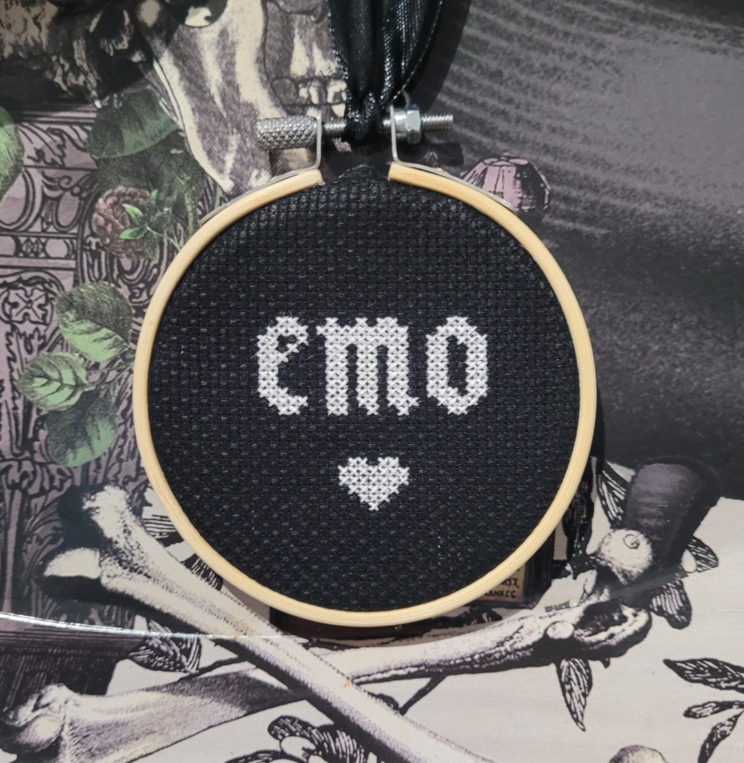Emo Cross Stitch Pattern Funny Cross Stitch / Snarky Cross Stitch ...