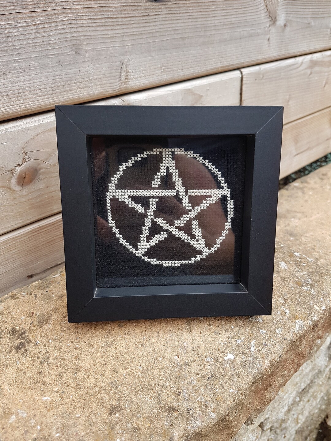 Pentagram Cross Stitch Pattern - Witch Cross Stitch / Wiccan Cross ...