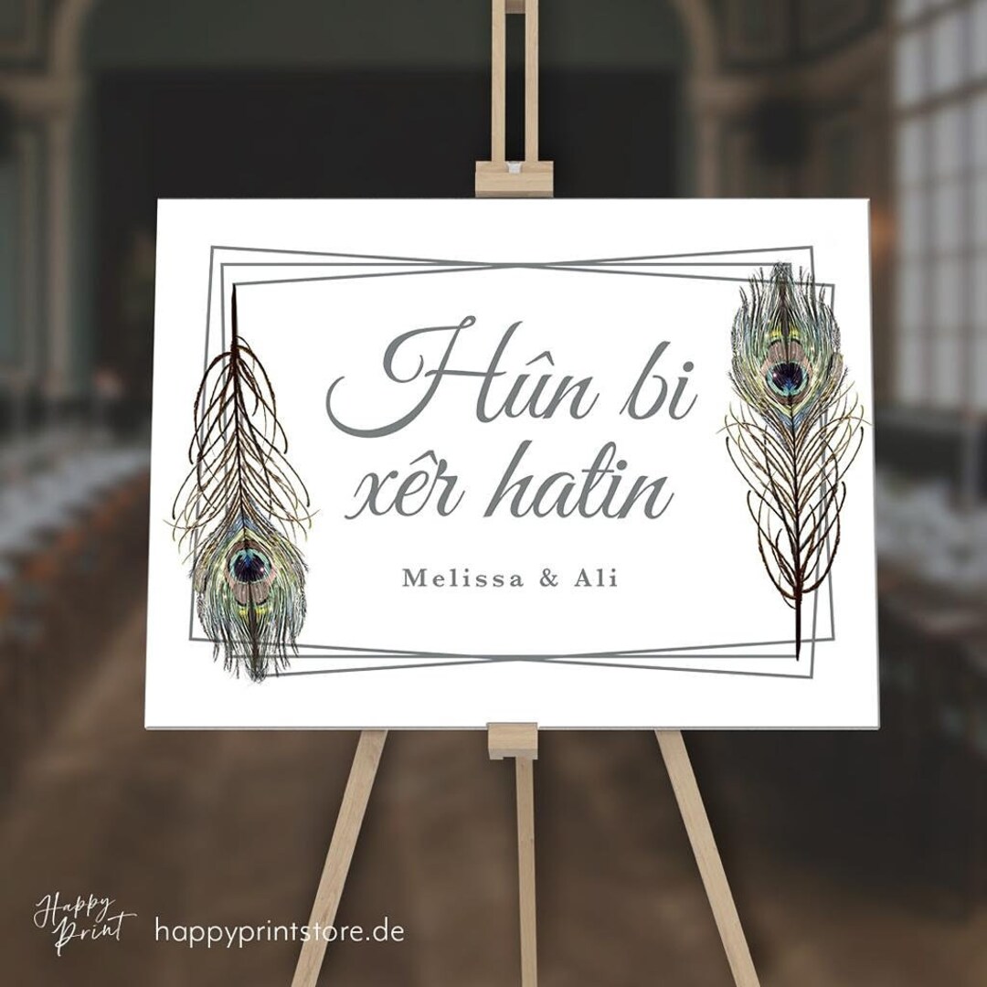 Entrance Board Made of Acrylic Glass / Plexiglas Wedding Sign / Welcome ...