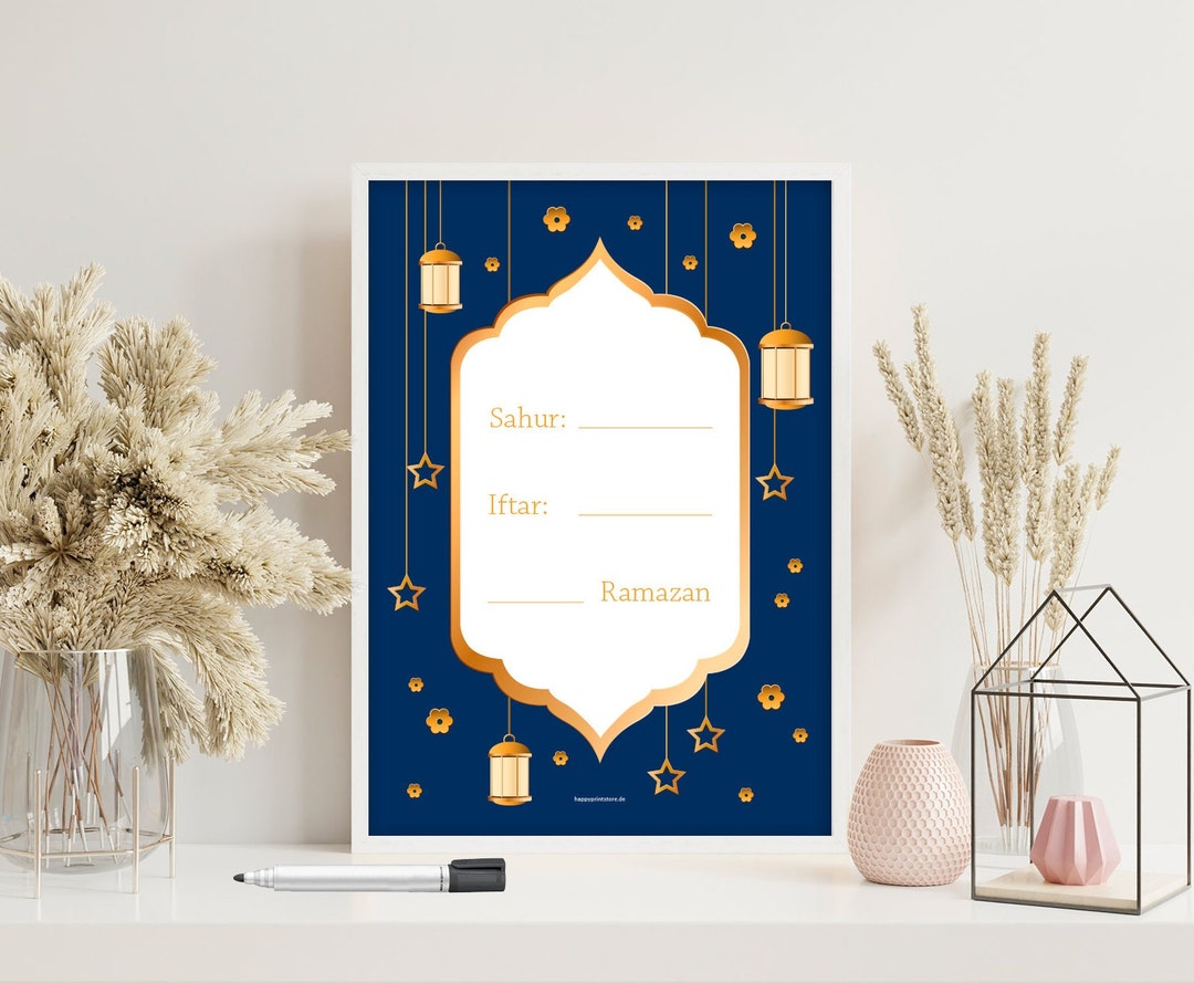 Ramadan Poster, Digital Download, Print, Frame and Relabel Every Day ...