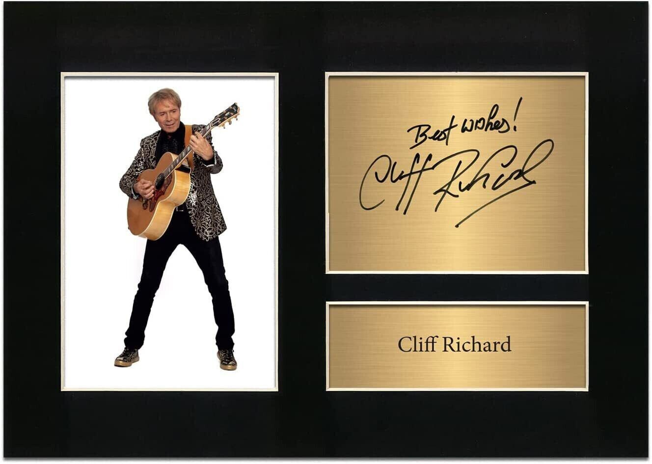 Cliff Richard A4 Signed Limited Edition Memorabilia Print Poster Framed ...