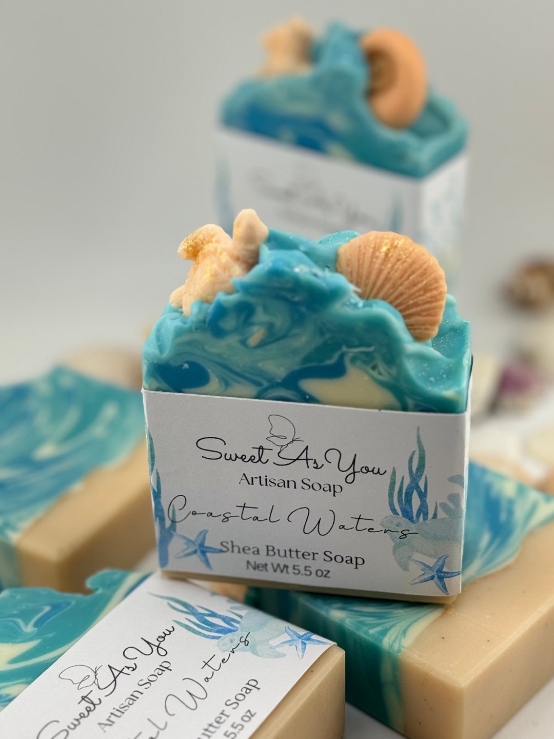 New Beach Theme Soap, Ocean Soap, Ocean Breeze Soap, Artisan Soap, Shea ...