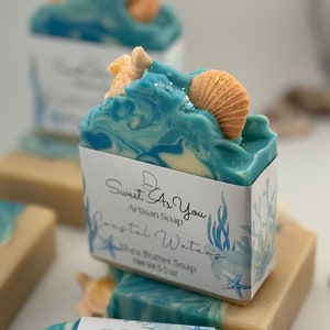 New Beach Theme Soap, Ocean Soap, Ocean Breeze Soap, Artisan Soap, Shea ...