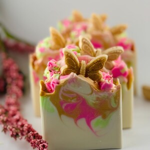 New Foral Soap, Artisan Soap, Handmade Soap, Artisan Soap, Butterfly ...