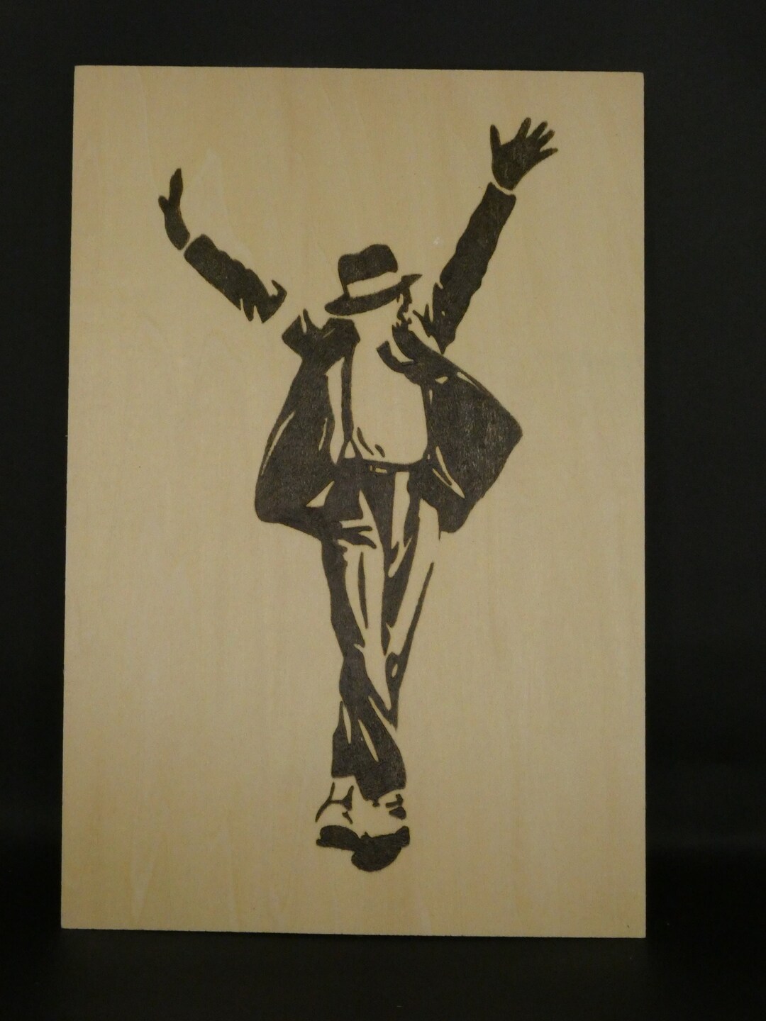 Michael Jackson Handmade Wood Burning Pyrography Poster - Etsy