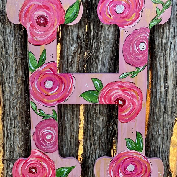 Painted Initials - Etsy