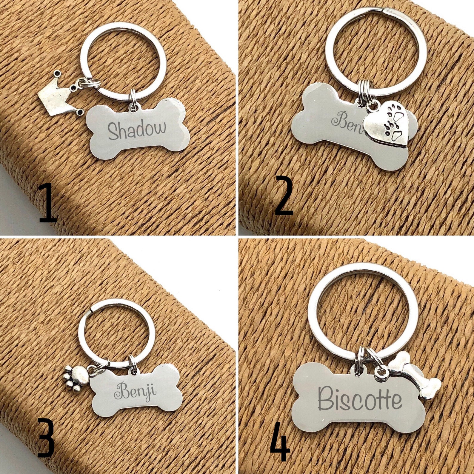 Médaillon chien Médaillon personnalisé Os pour petit chien - Etsy France