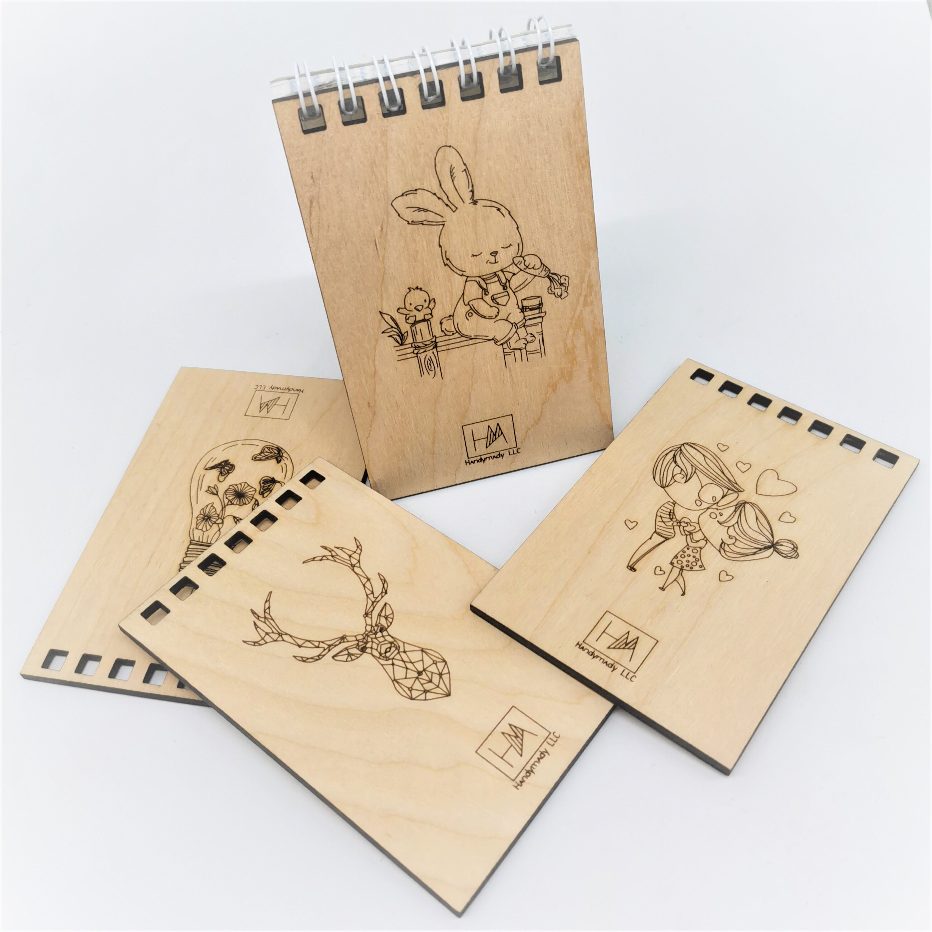 Set of 6 handmade notebooks personolized mini notebook | Etsy