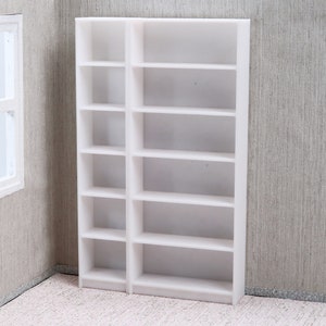 Modern Typical Bookshelves 3D Printed Miniature Dollhouse Furniture 1/ ...