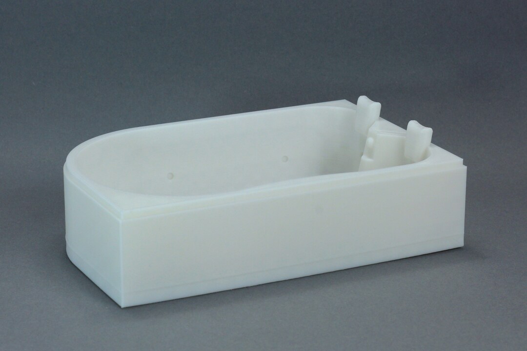 Whirlpool Bathtub | 1:12, 18 & 24 Scale Dollhouse Bathroom Furniture ...