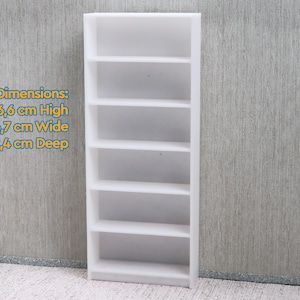 Modern Typical Bookshelves 3D Printed Miniature Dollhouse Furniture 1/ ...