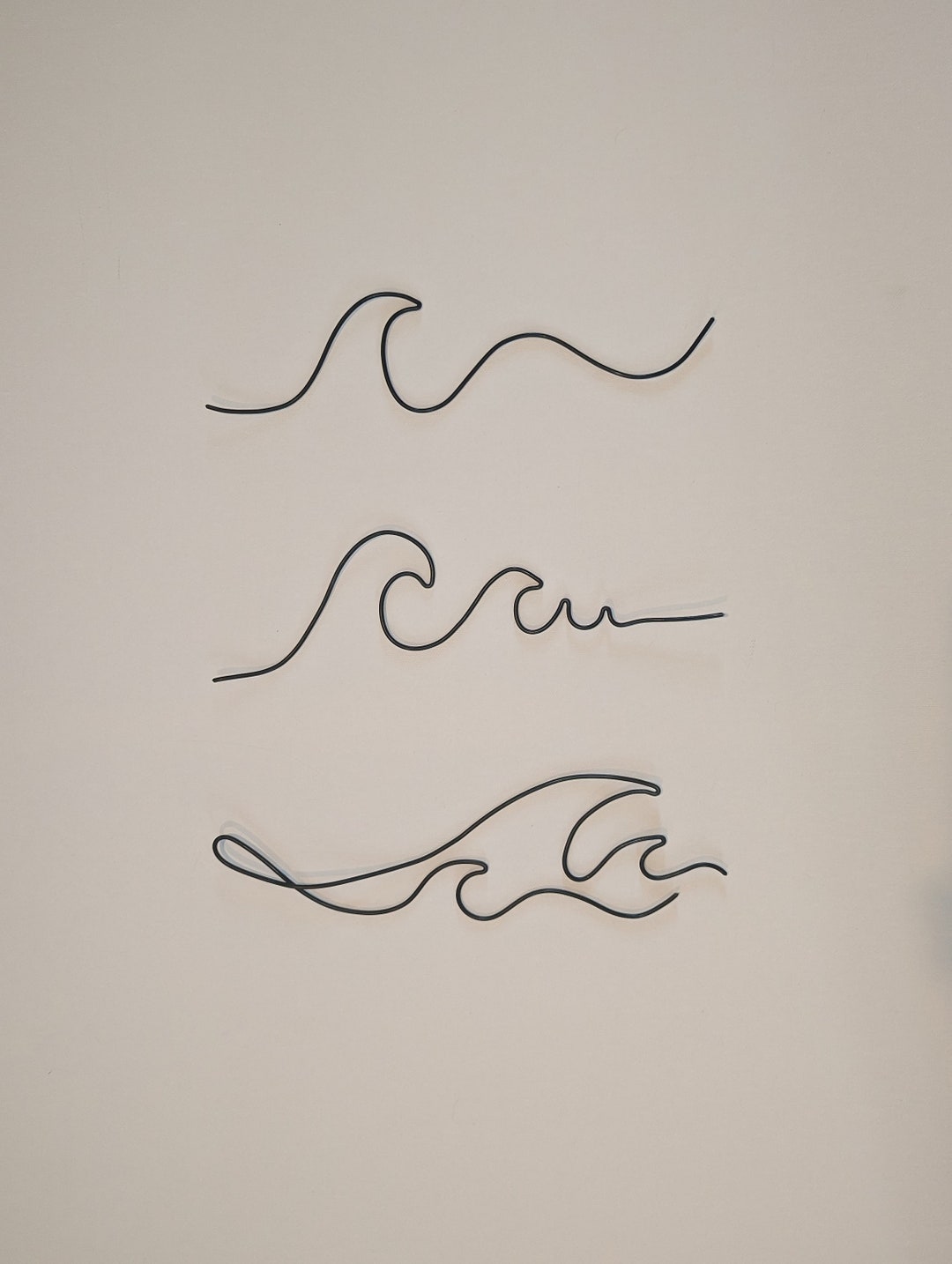 Wave Wire Art | Nautical Theme Custom Handmade Decoration for Home ...