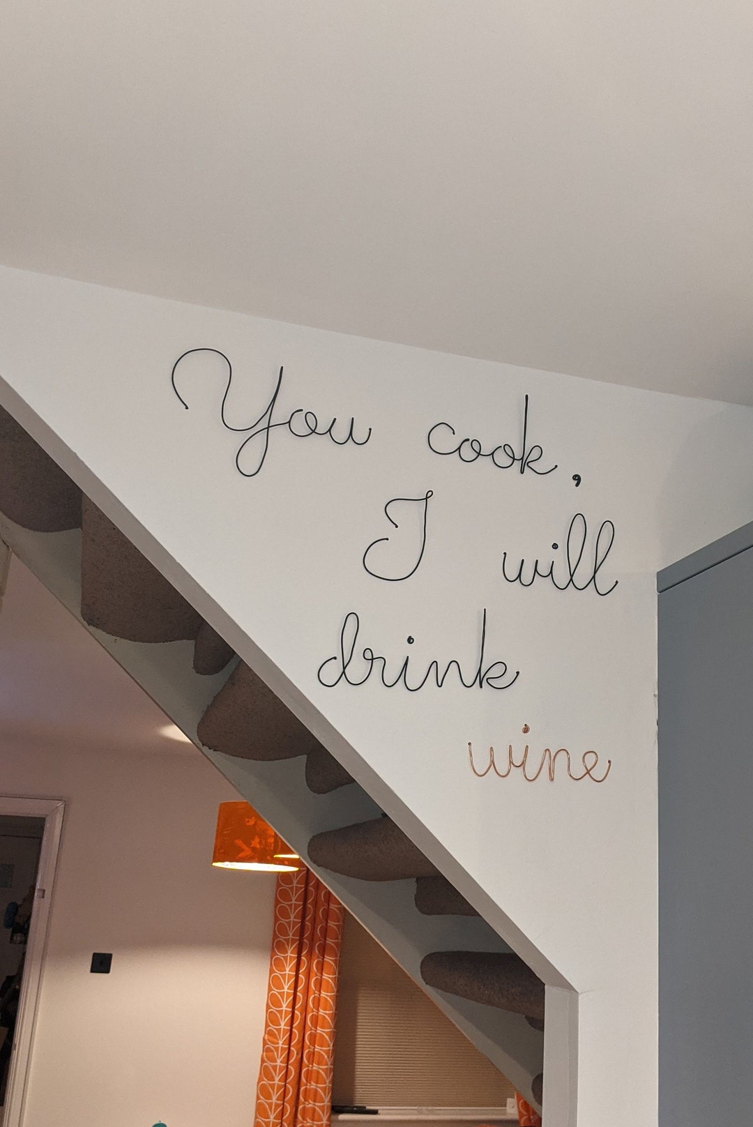 Large Font Custom Word Wire Art Sign | Personalised Wall Decoration ...