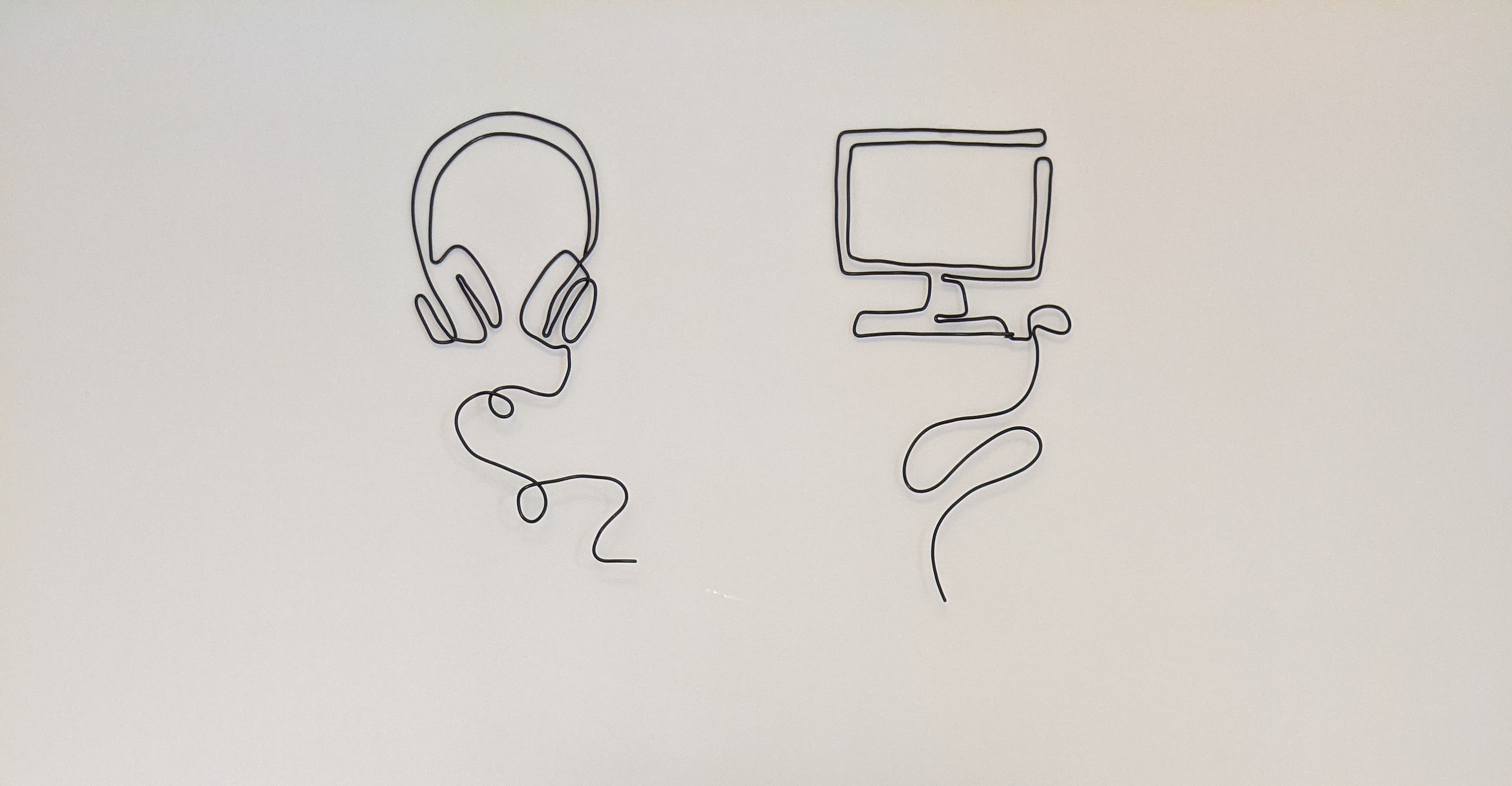 Computer With Mouse Wire Wall Art Custom Handmade Decoration - Etsy