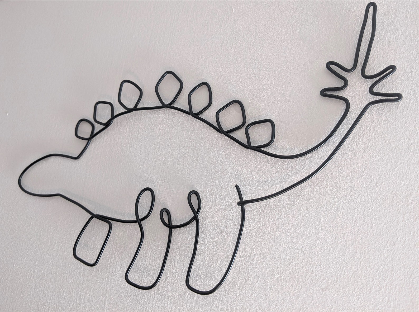 Dinosaur wire wall art Apatosaurus / Triceratops / T-Rex / | Etsy