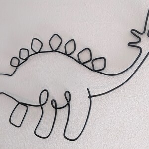 Dinosaur wire wall art Apatosaurus / Triceratops / T-Rex / | Etsy