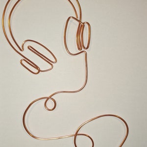 Headphone Wire Wall Art | Custom Handmade Decoration for Home Office or ...