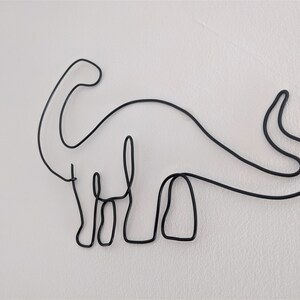 Dinosaur wire wall art Apatosaurus / Triceratops / T-Rex / | Etsy