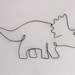Dinosaur Wire Wall Art Apatosaurus / Triceratops / T-rex / - Etsy