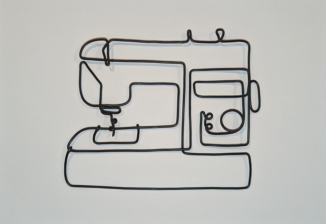 Sewing Machine Wire Wall Art | Custom Handmade Decor | Gift for ...