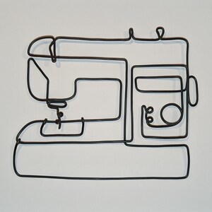 Sewing Machine Wire Wall Art | Custom Handmade Decor | Gift for ...