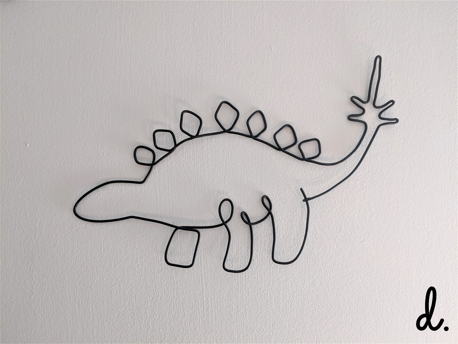 Dinosaur wire wall art Apatosaurus / Triceratops / T-Rex / | Etsy
