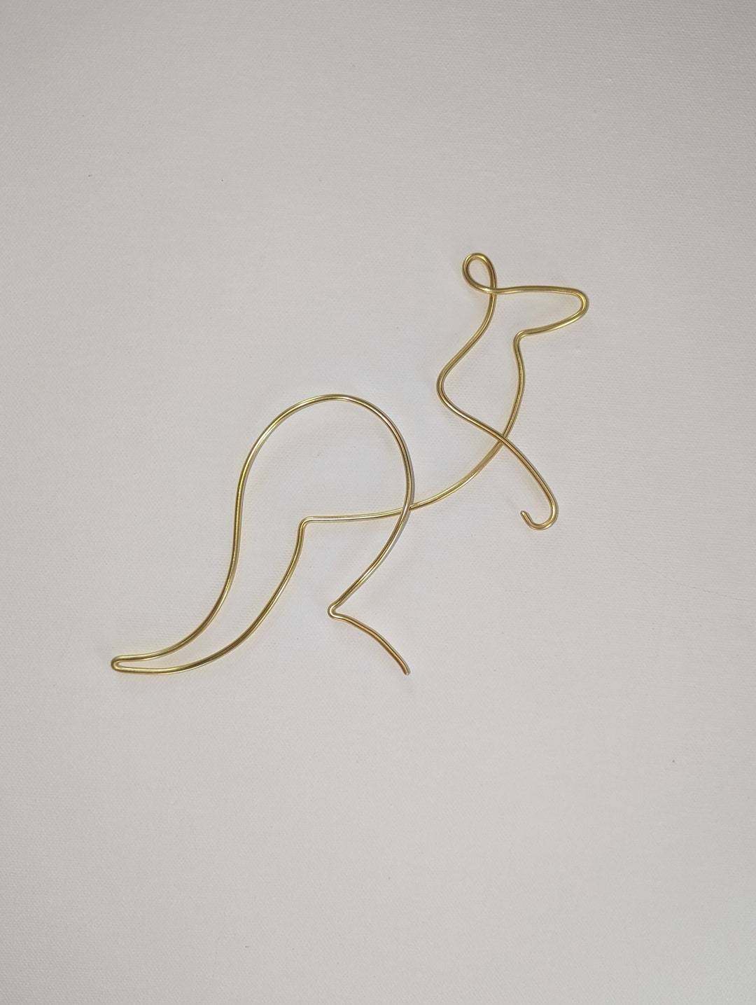 Kangaroo Wire Wall Art | Minimalist Art | Handmade Sign for Home ...