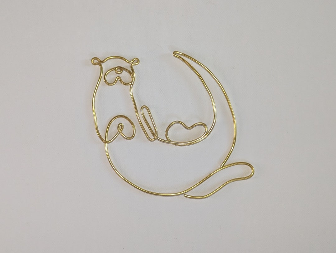 Otter Wire Wall Art | Otter Theme | River Theme Handmade Sign for Home ...